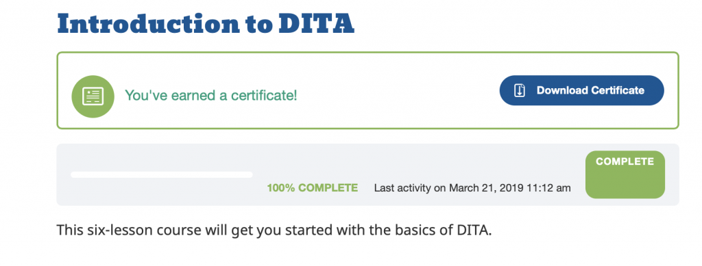 LearningDITA updates - Scriptorium
